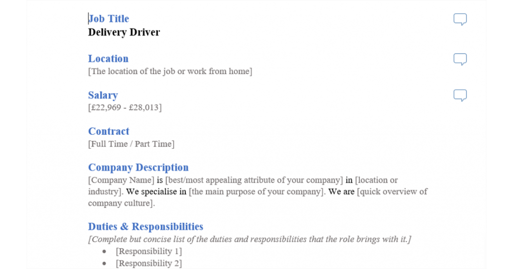 Delivery Driver Job Ad Template - NIJobs Recruiter News